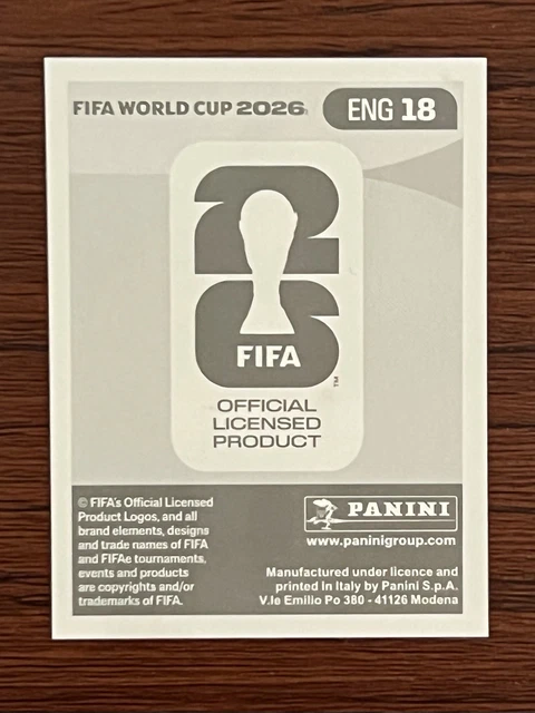 PANINI FIFA WORLD Cup 2026 Sticker ENG 18 Harry Kane England Portrait £ ...