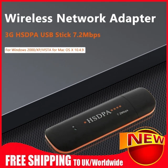 SCHEDE DI RETE 3G Wifi 7,2 Mbps MODEM USB HSUPA dongle scheda TF per ...