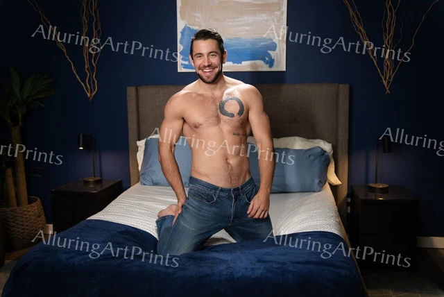 DANTE COLLE MALE Model Print Beefcake Handsome Shirtless Muscular Man ...