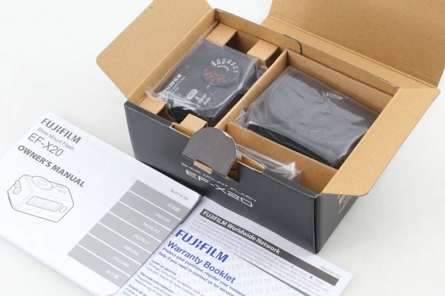 [UNUSED /BOX] FUJI FUJIFILM EF-X20 EFX20 TTL CLIP-ON Shoe Mount Flash ...
