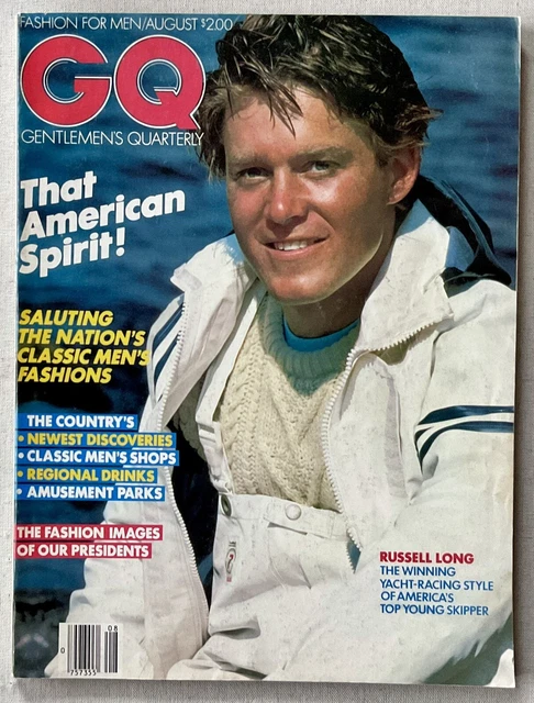 GQ MAGAZINE VTG Issue - August 1980 w/ America’s Cup Skipper Russell ...