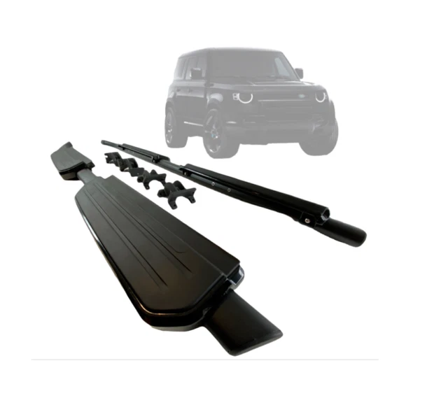 FOR LAND ROVER Defender 110 L663 Running Boards Side Steps 2020+ Black ...