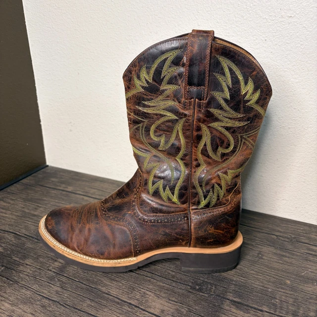ARIAT HERDSMAN COWBOY Boots Mens 10.5EE Wide Leather Brown 10010919 ...