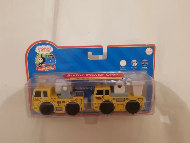 THOMAS TANK ENGINE & Friends SODOR POWER CREW VEHICLES WOODEN TRAIN NEW ...
