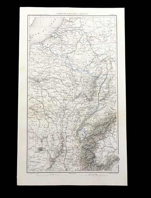 FRANCE MAP NAPOLEONIC Wars Napoleon Bonaparte Era French Empire ...