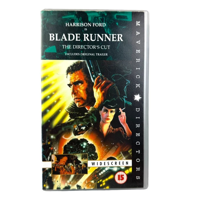 BLADE RUNNER VIDEO VHS Directors Cut Sci Fi Film Movie Widescreen Cert 15 1991 £14.99 - PicClick UK