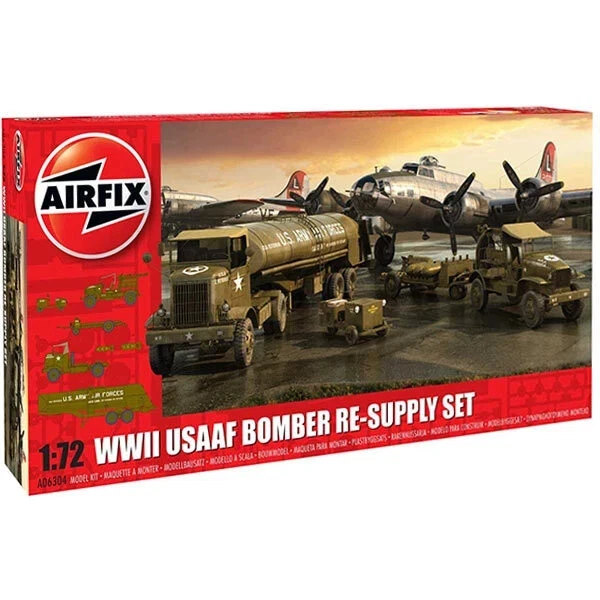 AIRFIX WW11 USAAF Bomber Re-Supply Set. 1-72 Scale Plastic Model Kit. £ ...