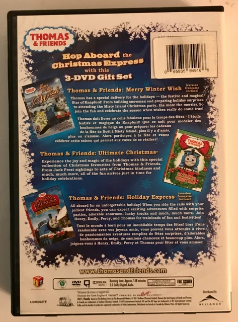 THOMAS & FRIENDS: Holiday Favorites DVD 2011 Animated Cartoon Christmas ...