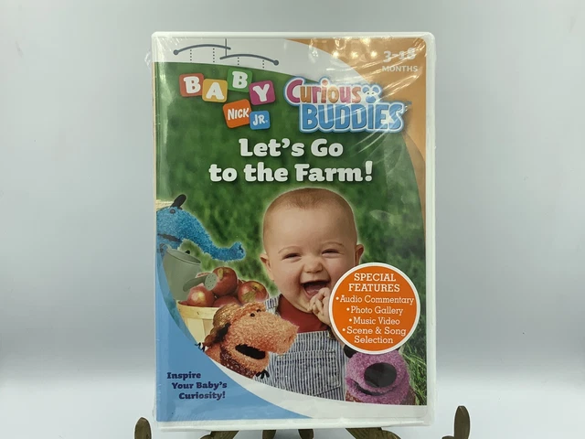 CURIOUS BUDDIES DVD Lets Go To The Farm 3-18 Months Nick Jr Baby New ...