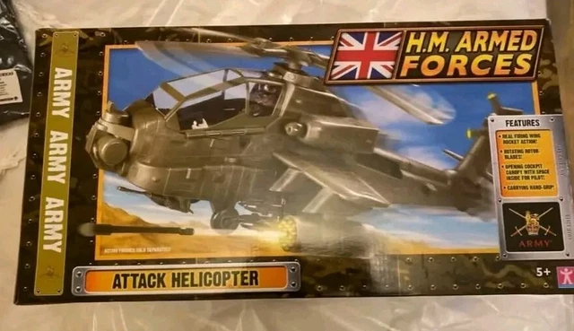 HM ARMED FORCES Apache Attack Helicopter British Military Army Rare £80 ...