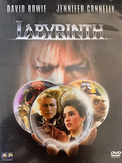LABYRINTH DVD DAVID Bowie Jennifer Connelly Frank Oz 1986 AS NEW! $1.50 ...