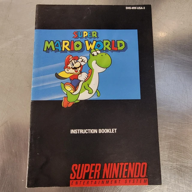 SUPER MARIO WORLD Nintendo SNES Instruction Booklet Manual EUR 7,46 ...