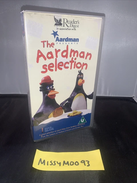 THE AARDMAN SELECTION VIDEO PAL VHS Video Tape RARE Readers Digest ...