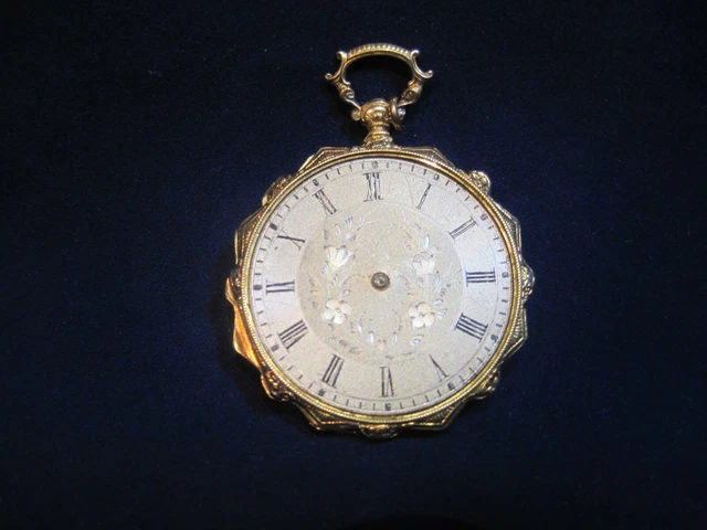 LEPINE POCKET WATCH 18k Gold.escapement hardened wheel cylinder four ...