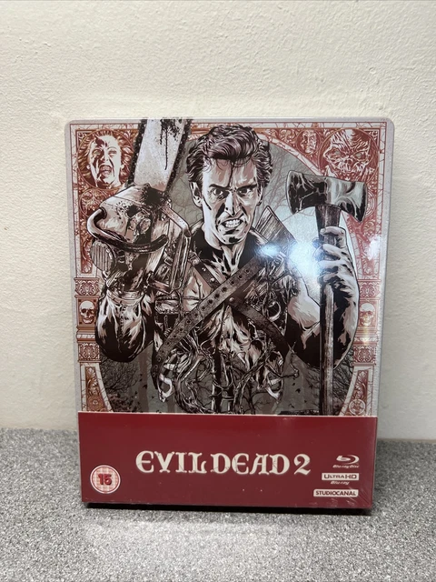 EVIL DEAD 2 - Uk Exclusive 4K Uhd + Blu Ray Steelbook - New & Sealed £24.95 - PicClick UK
