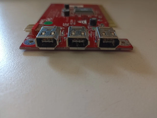 VIA J1394A1 A1394-002 3 Port Firewire PC Card PCB Platine Steckkarte ...