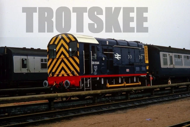 35MM SLIDE BR British Railways Diesel Loco Class 08 08594 1985 Original ...