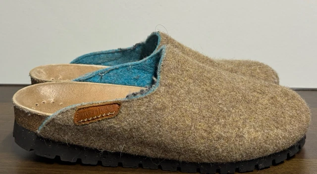 MOBILS BY MEPHISTO Nature Future Gray Wool Felt Clogs Slipper House ...