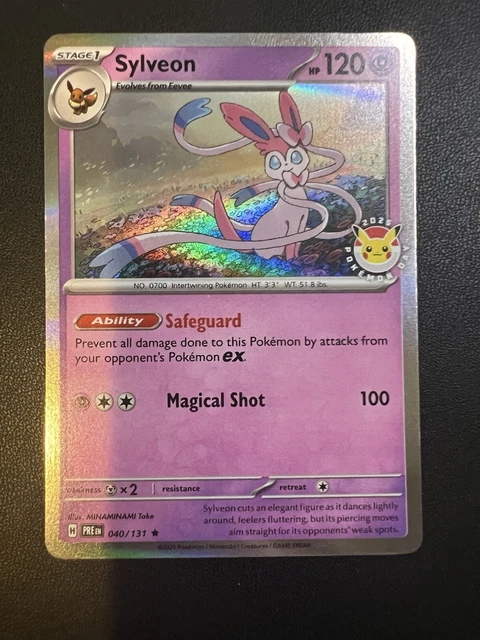 SYLVEON 040/131 POKEMON Day 2025 Promo Prismatic Evolutions #2 $55.00 ...