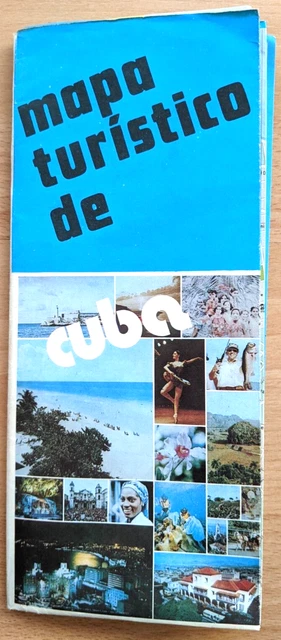 KARTE MAPA TURISTICO De Cuba Tourismus Karte von Kuba 70 x 100 cm 1983 ...