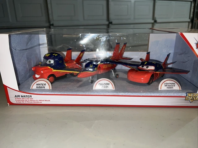DISNEY PIXAR CARS Air Mater Lightning McQueen Falcon Hawk Die Cast (3 ...