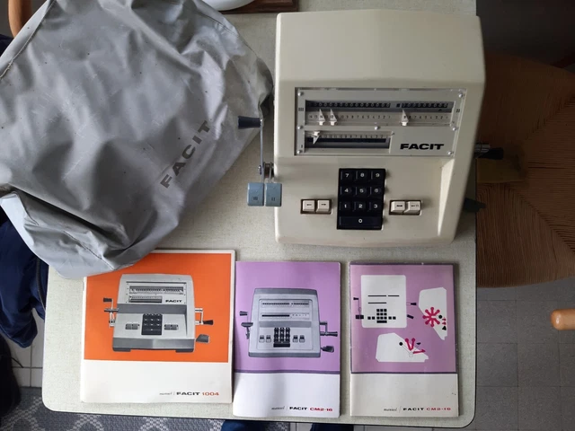 ANCIENNE MACHINE À Calculer FACIT CM2-16 Mécanique W Germany Collection ...