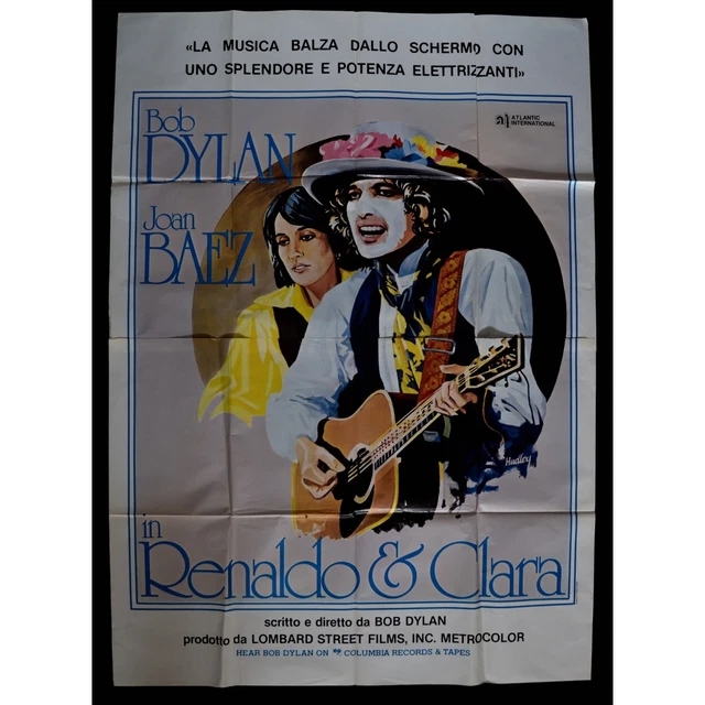 MANIFESTO RENALDO E CLARA Bob Dylan Joan Baez Rolling Thunder Revue ...