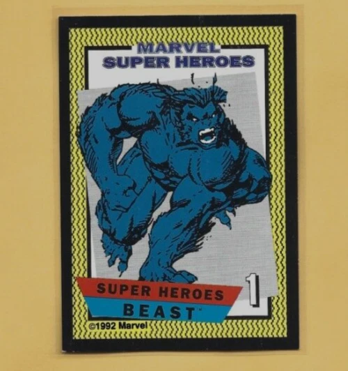 1992 PRESSMAN X-MEN'S BEAST Marvel Super Heroes Card £4.74 - PicClick UK