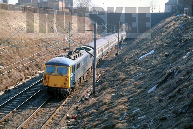 35MM SLIDE BR British Rail Electric Loco Class 87 87035 1986 Original £ ...