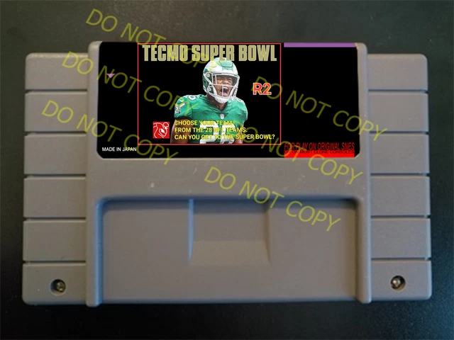 TECMO SUPER BOWL 2025-2026 R2 ( 28 TEAMS ) - For Super Nintendo SNES ...
