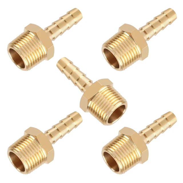 FUEL LINE ADAPTER 5 x Adapter Brass Material /w Wide Application Scope ...