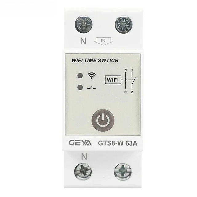 SMART WIFI TIMER guida DIN smart home wireless telecomando 9066 EUR 25 ...