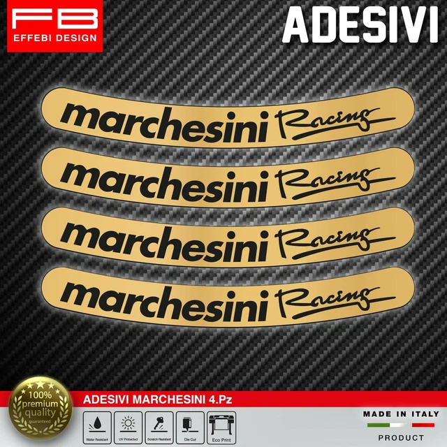 ADESIVI STICKERS KIT Marchesini Racing Forged Wheels Cerchi Ruote Moto ...