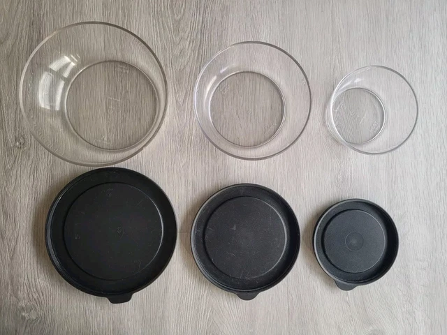 TUPPERWARE CLEAR COLLECTION Set 990 ml 610 ml 290 ml EUR 3,50 - PicClick DE