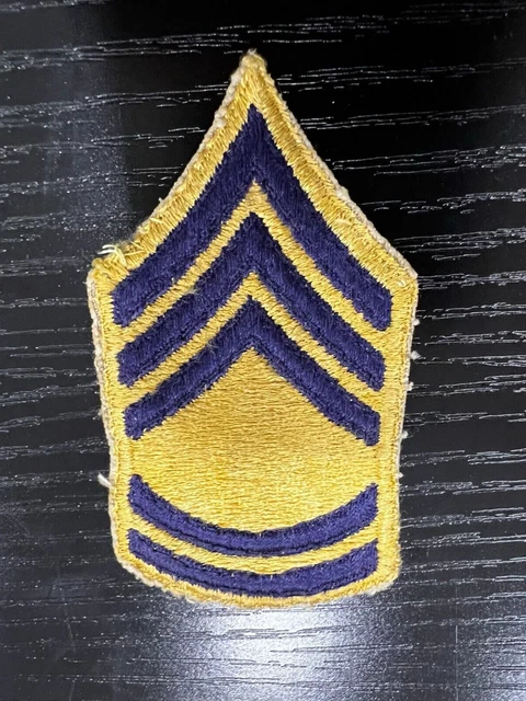 KOREAN WAR US Army Sergeant First Class Rank Insignia Shoulder Patch ...