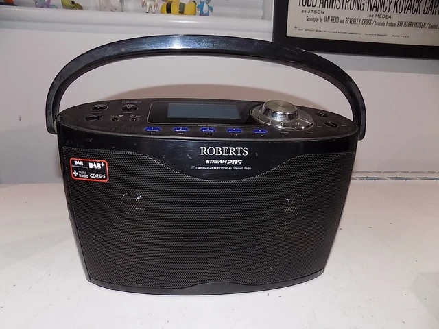 ROBERTS STREAM 205 DAB DAB+ FM RDS WiFi Internet Radio Black Genuine ...