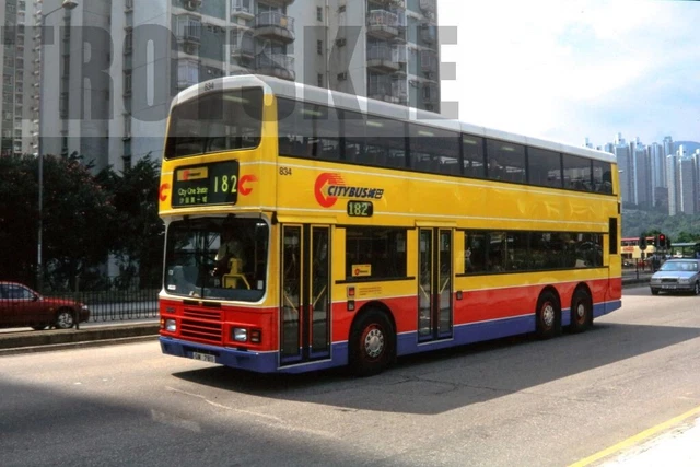 35MM SLIDE HONG KONG Citybus Volvo Olympian 834 GM7811 1995 Original £4 ...