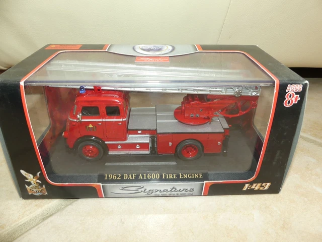 CAMION DAF A1600 1962 Fire Engine Pompiers Signature Yatming 4016B 1:43 ...