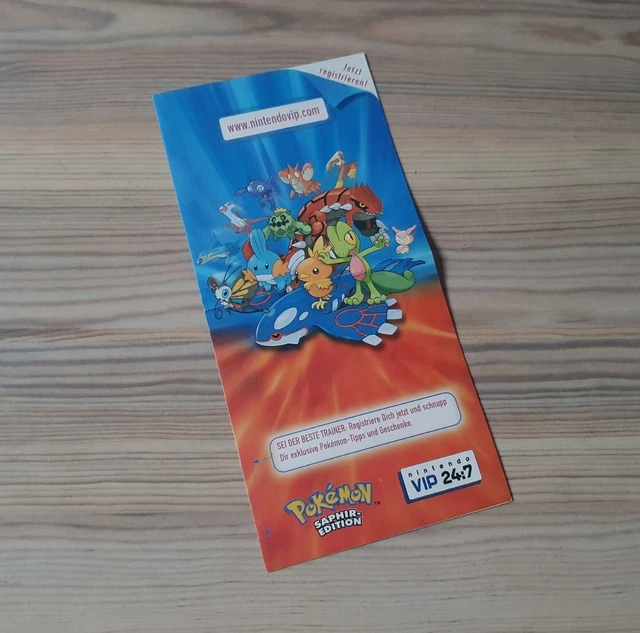 NINTENDO GAMEBOY ADVANCE VIP CLUB mappa di Pokémon Zaffiro Edition ...