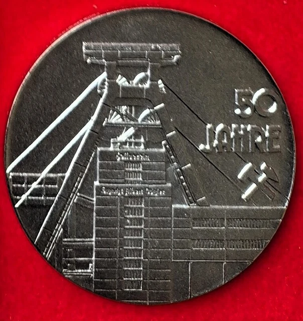 BERGBAU MEDAILLE BERGWERK Nordstern, 50 Jahre Durchschlag 1982 EUR 25 ...