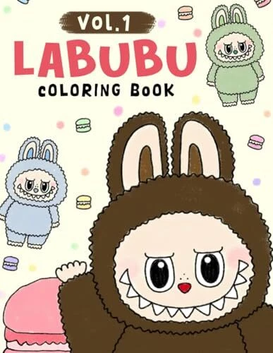 BOLD & EASY Labubu Vol.1 Coloring Book: Simplified Designs for ...