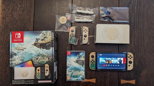 NINTENDO SWITCH ZELDA Tears of the Kingdom Console OLED Version Bundle ...