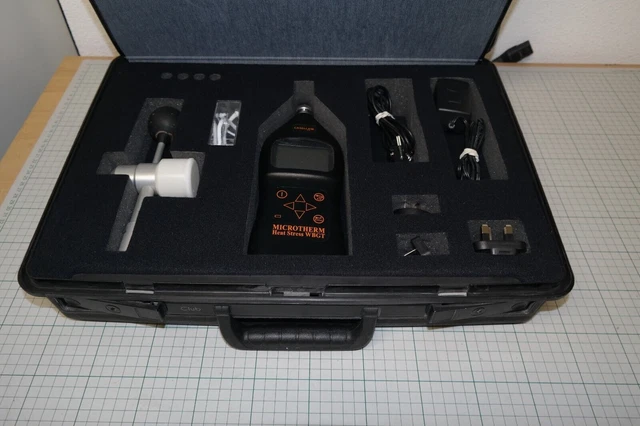 KIT STRESS TERMICO Casella Microtherm WBGT registratore meteo/clima ...