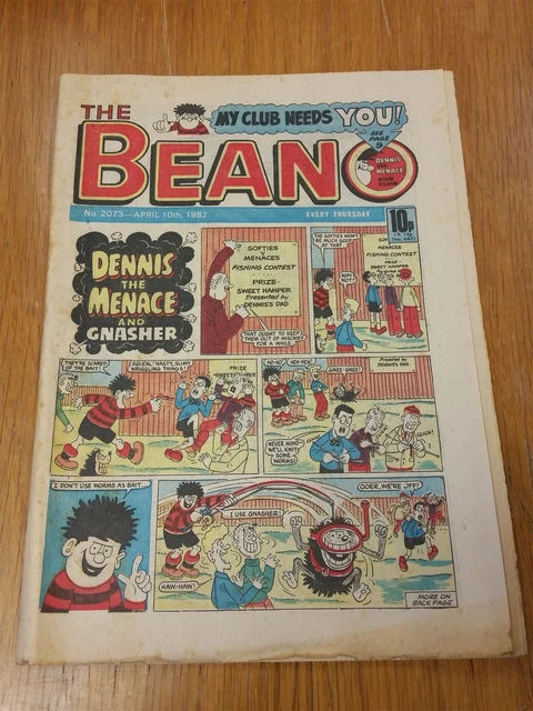 BEANO #2073 APRIL 10Th 1982 Dennis The Menace British Weekly Uk Comic ...