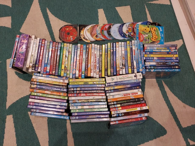 LARGE DVD Bundle. Children's Family, Kids, Job Lot Disney. 100 + Titles £9.99 - PicClick UK