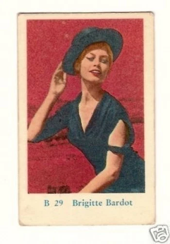 BRIGITTE BARDOT - Scarce 1960s Movie Star Card #B29 EUR 8,60 - PicClick DE