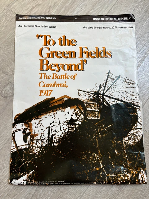 TO THE GREEN Fields Beyond: The Battle of Cambrai 1917 jeu SPI 1978 jeu ...