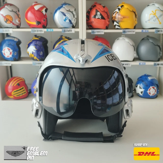 TOP GUN ICEMAN Flight Hgu-33 Helmet Movie Prop Pilot Naval Aviator Usn ...