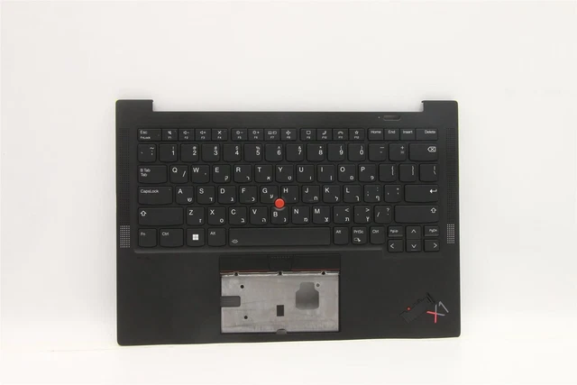 LENOVO THINKPAD X1 9th Gen Keyboard Palmrest Top Cover Hebrew Backlit ...