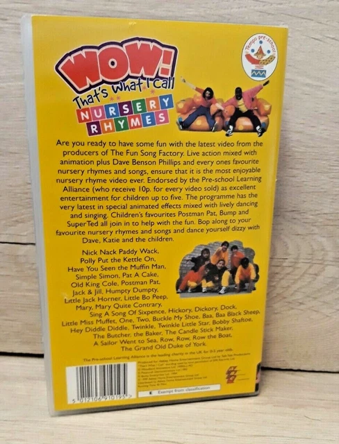WOW! THAT’S WHAT I call nursery rhymes vhs £10.00 - PicClick UK
